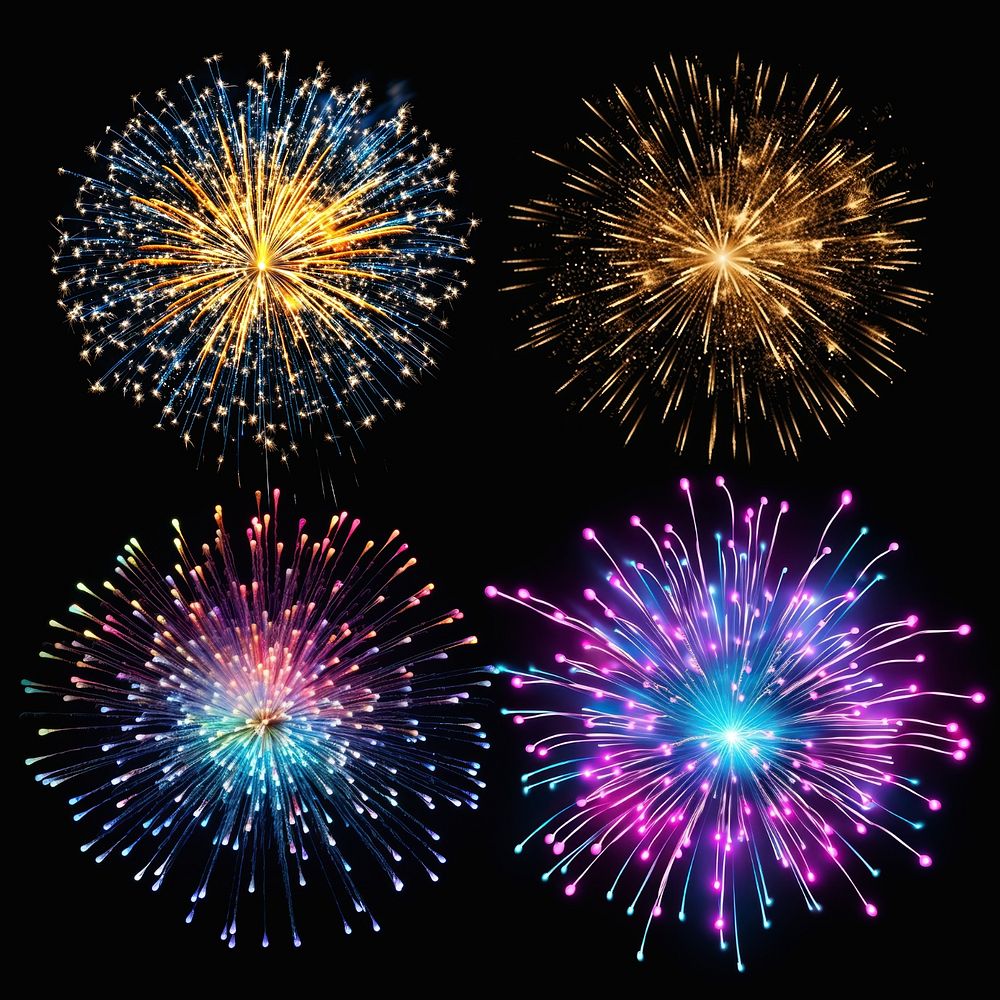 Firework celebration design element set, | Premium Editable Design ...