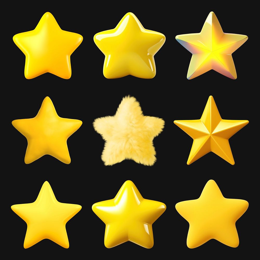 yellow star 3d icon | Premium Editable Design - rawpixel