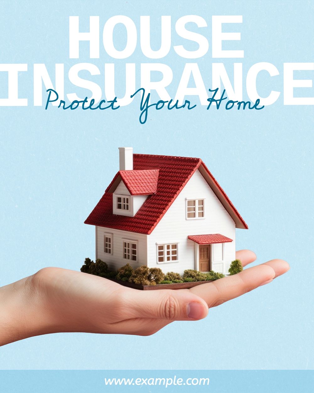 House insurance Instagram post template, | Premium Editable Template ...