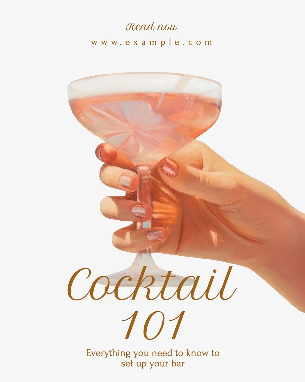 Cocktail 101, Instagram post template, | Premium Editable Template ...