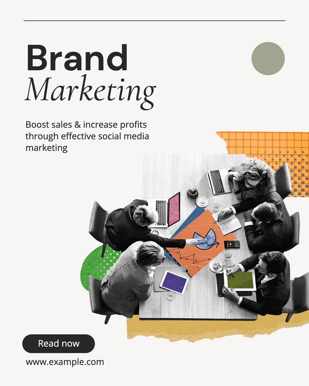 Brand marketing Instagram post template | Premium Editable Template ...