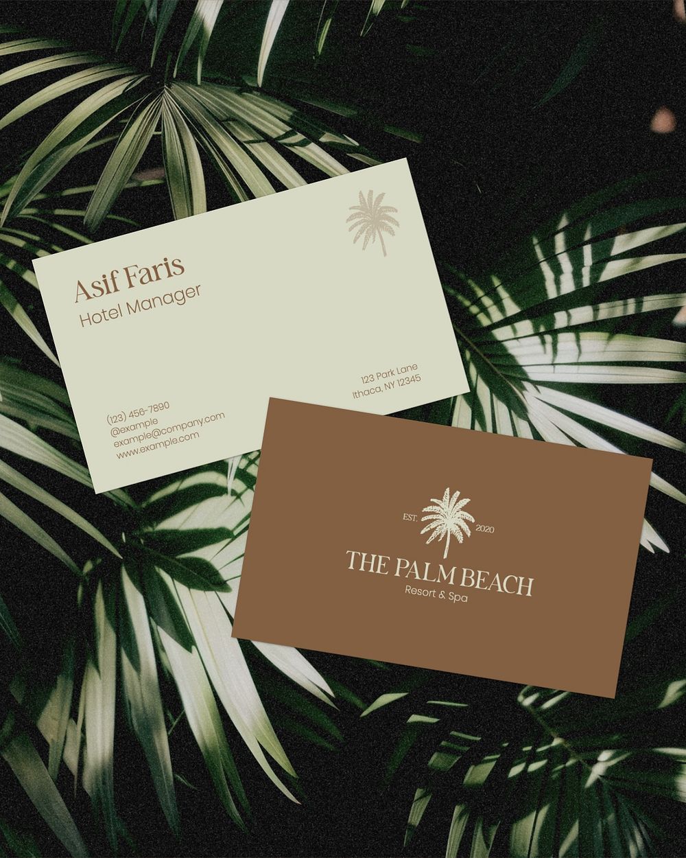 Hotel manager business card Instagram | Premium Editable Template ...
