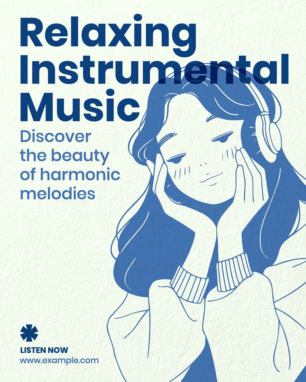 Instrumental music Instagram post template | Premium Editable Template ...