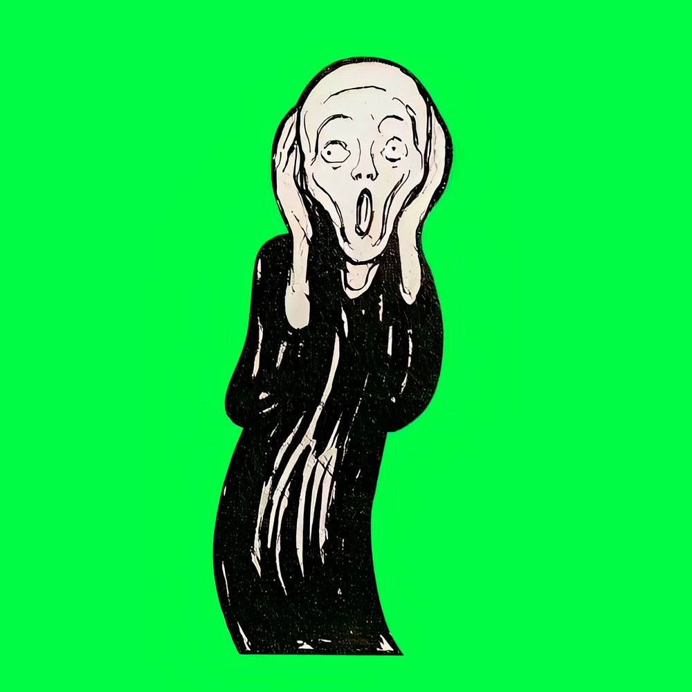 Scream Edvard Munch animation, transparent | Free Video - rawpixel