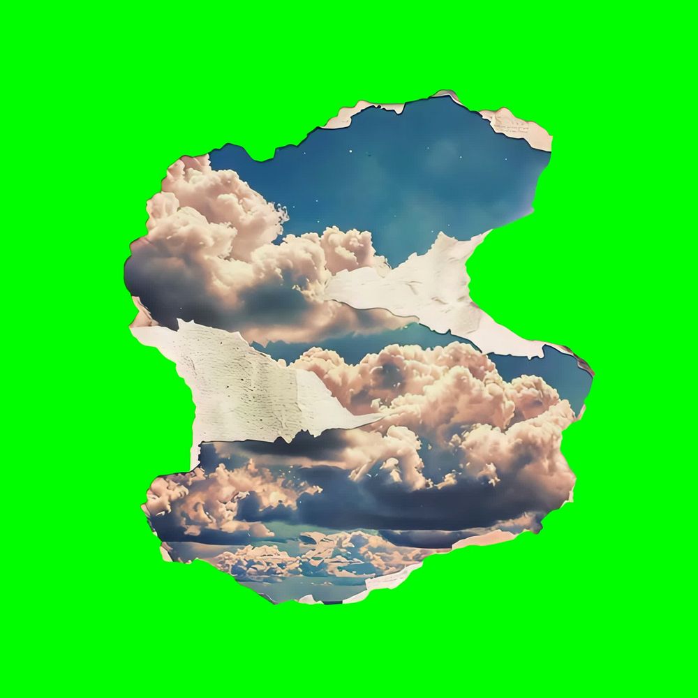 Clouds sky ripped paper animation | Free Video - rawpixel