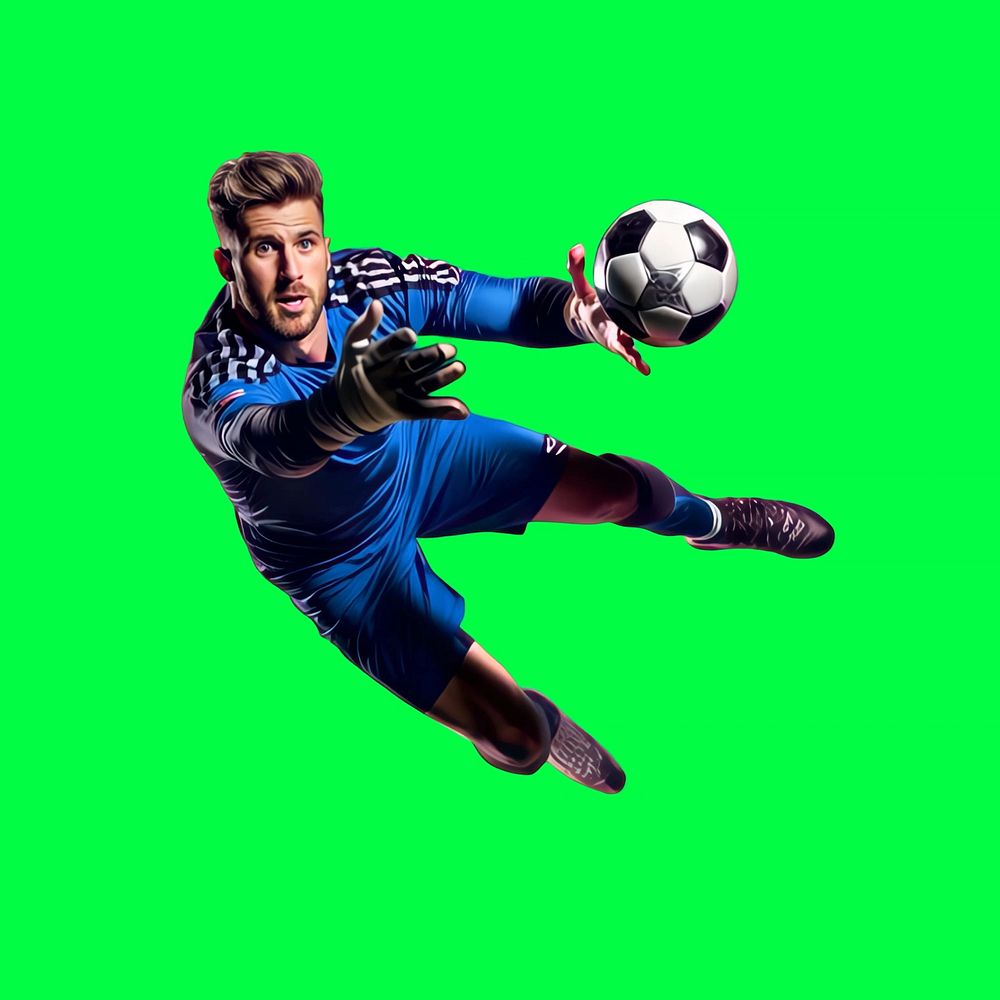 Goalkeeper leaping save animation, transparent | Free Video - rawpixel