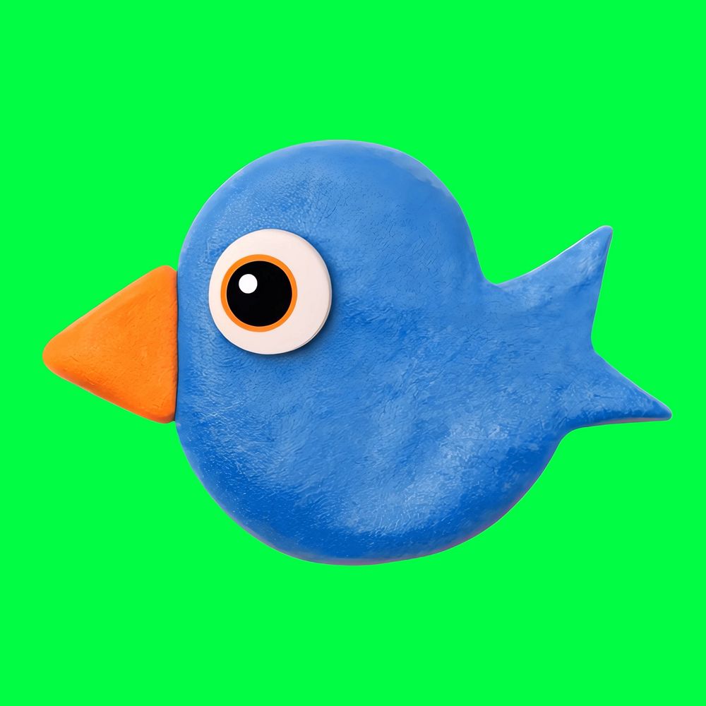 Cute blue bird animation, transparent | Free Video - rawpixel