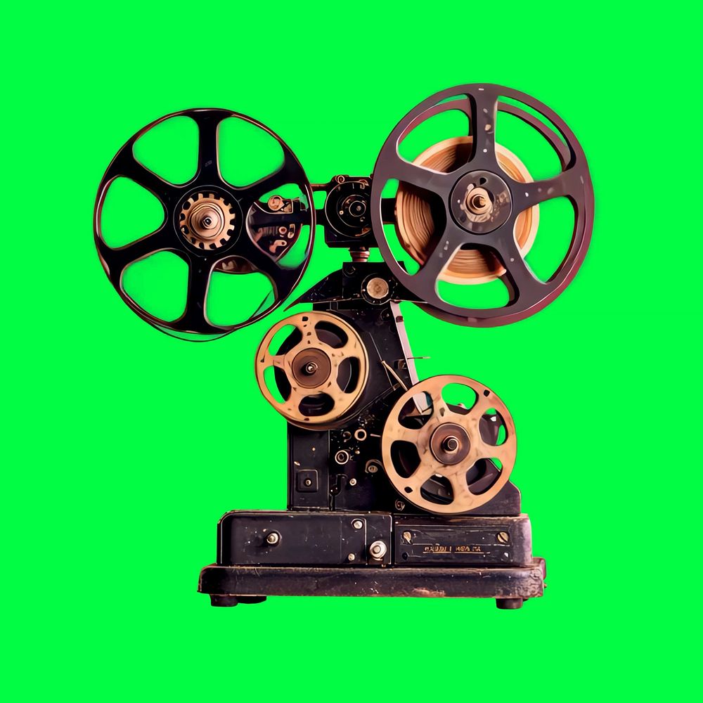 Vintage film projector machine animation, | Free Video - rawpixel