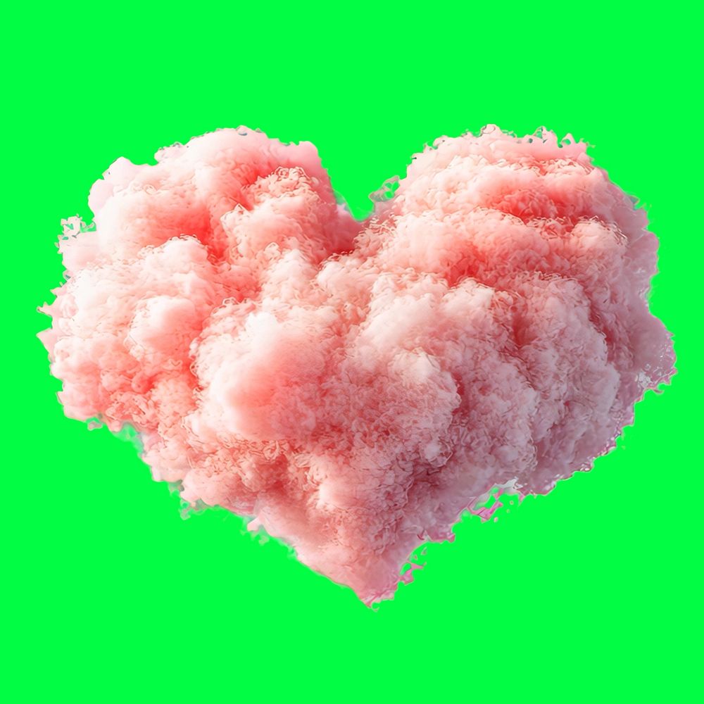Fluffy pink heart shape animation, | Free Video - rawpixel