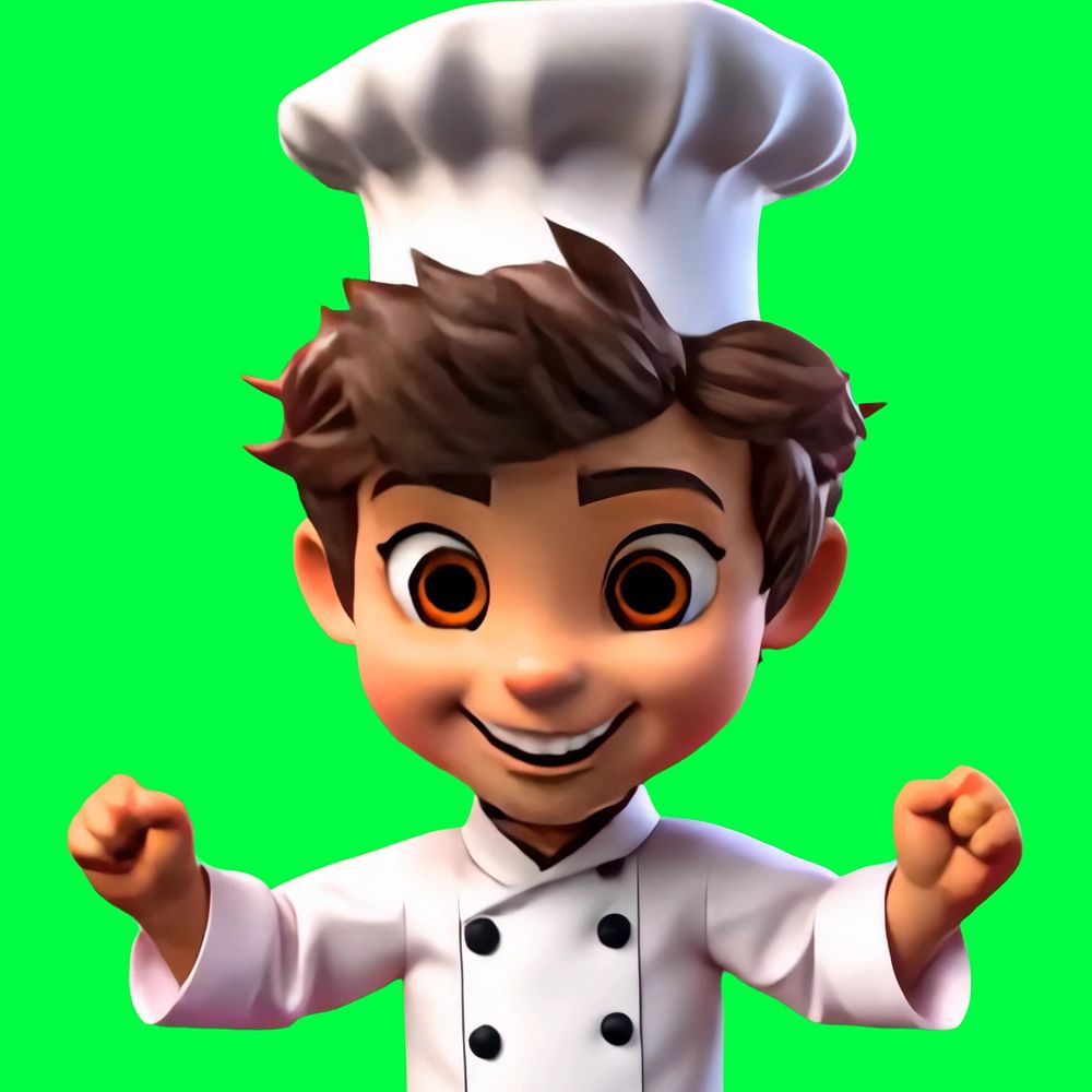 Animated chef character smiling animation, | Free Video - rawpixel