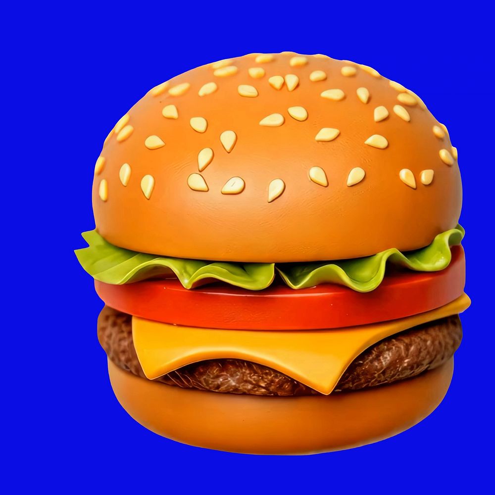 Colorful burger toy model animation, | Free Video - rawpixel