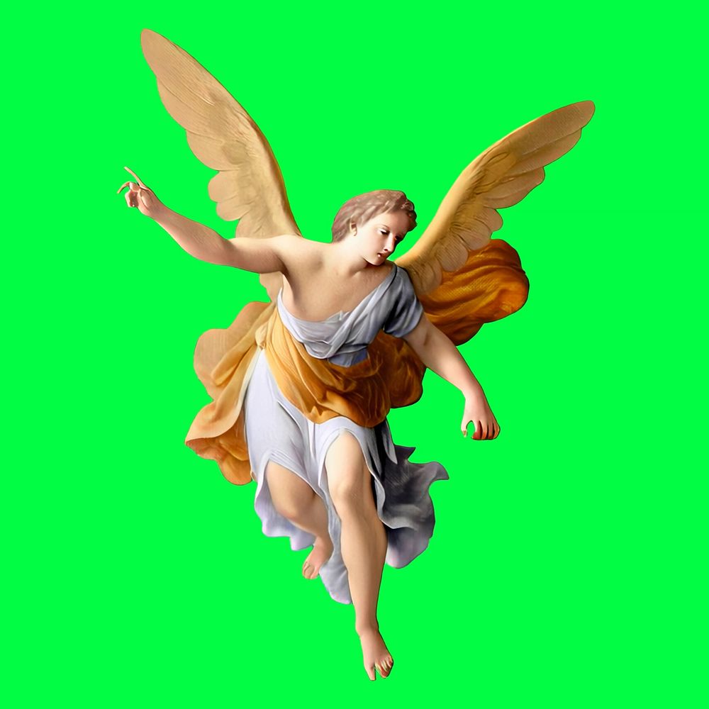 Elegant angel statue animation, transparent | Free Video - rawpixel