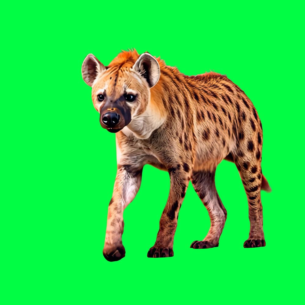 Hyena walking animation, transparent 4K | Free Video - rawpixel