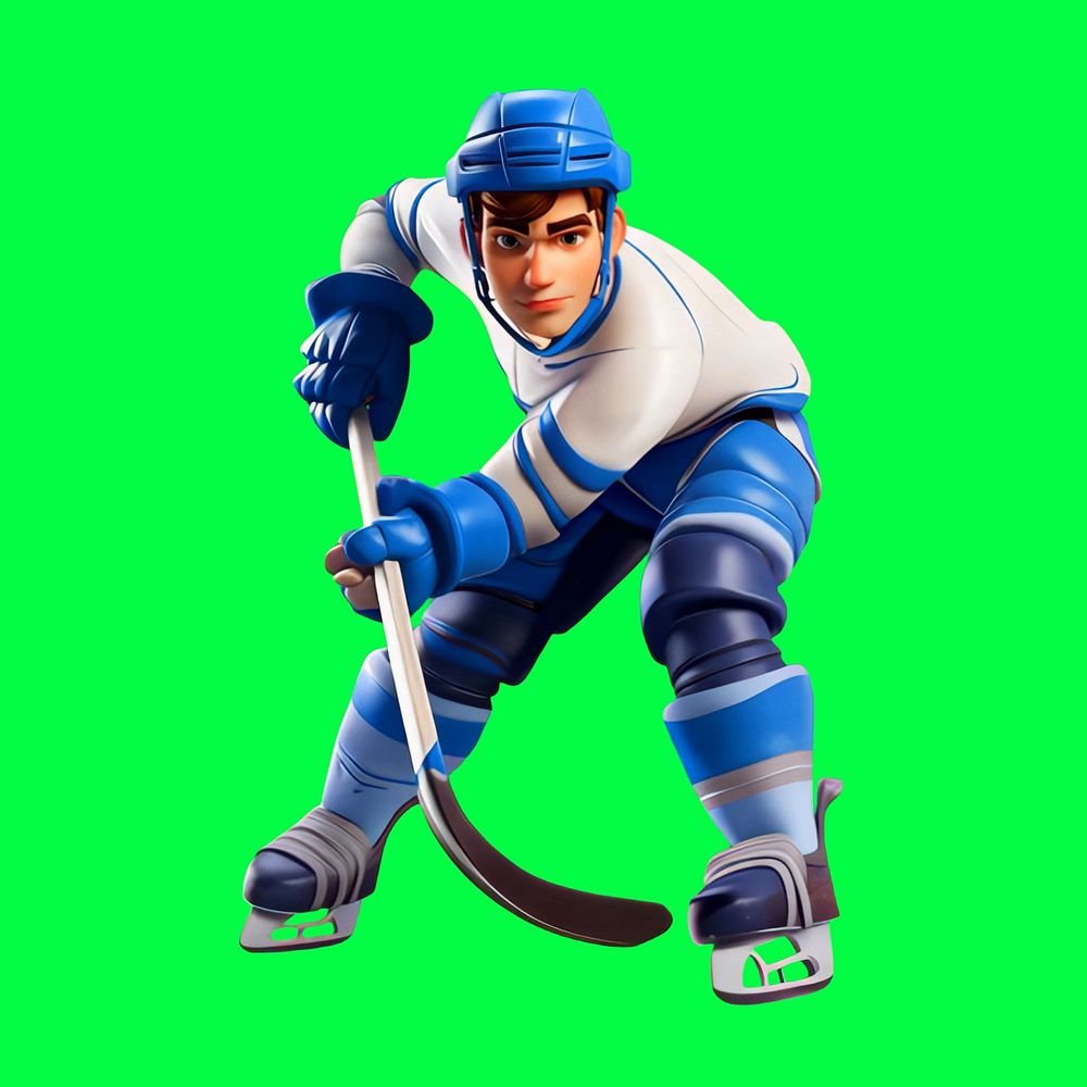 Animated hockey player action animation | Free Video - rawpixel