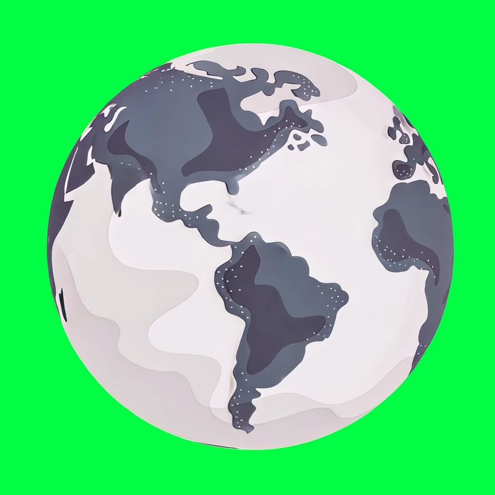 Paper globe animation, transparent 4K | Free Video - rawpixel