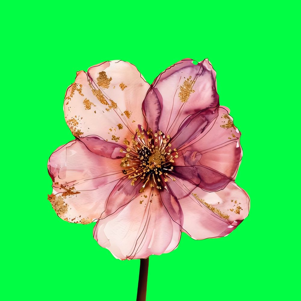 Delicate translucent flower animation, transparent | Free Video - rawpixel