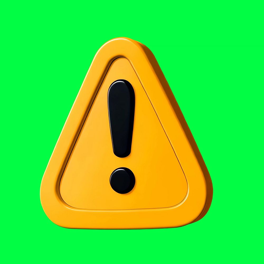 Warning symbol animation, transparent 4K | Free Video - rawpixel