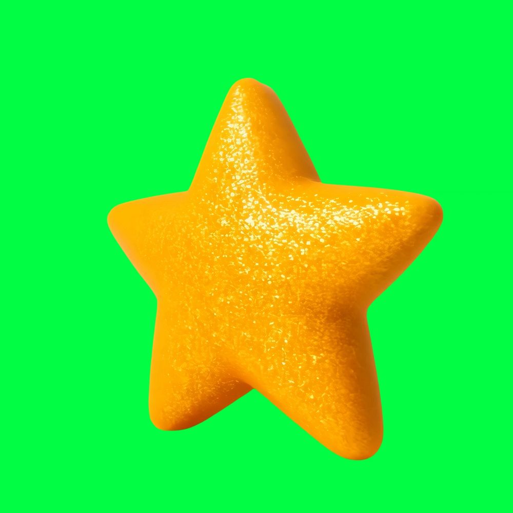 Shiny yellow star animation, transparent | Free Video - rawpixel