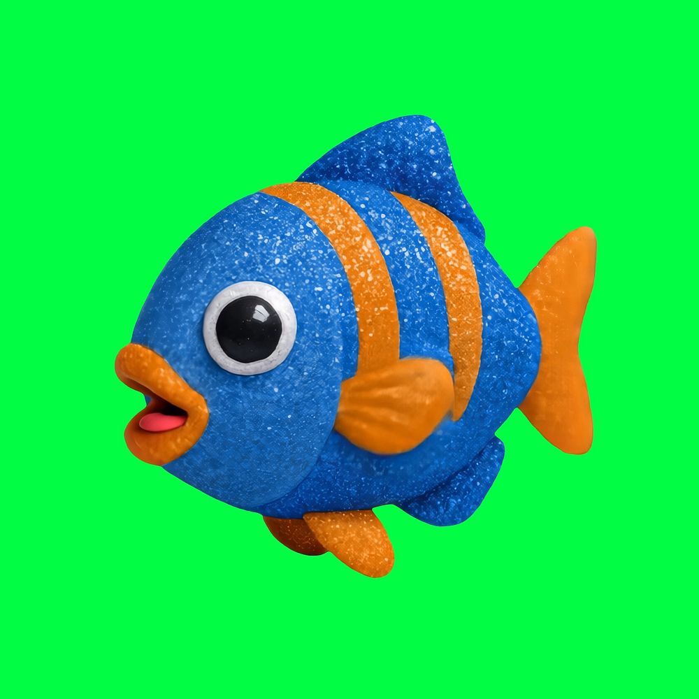 Colorful clay fish figurine animation | Free Video - rawpixel