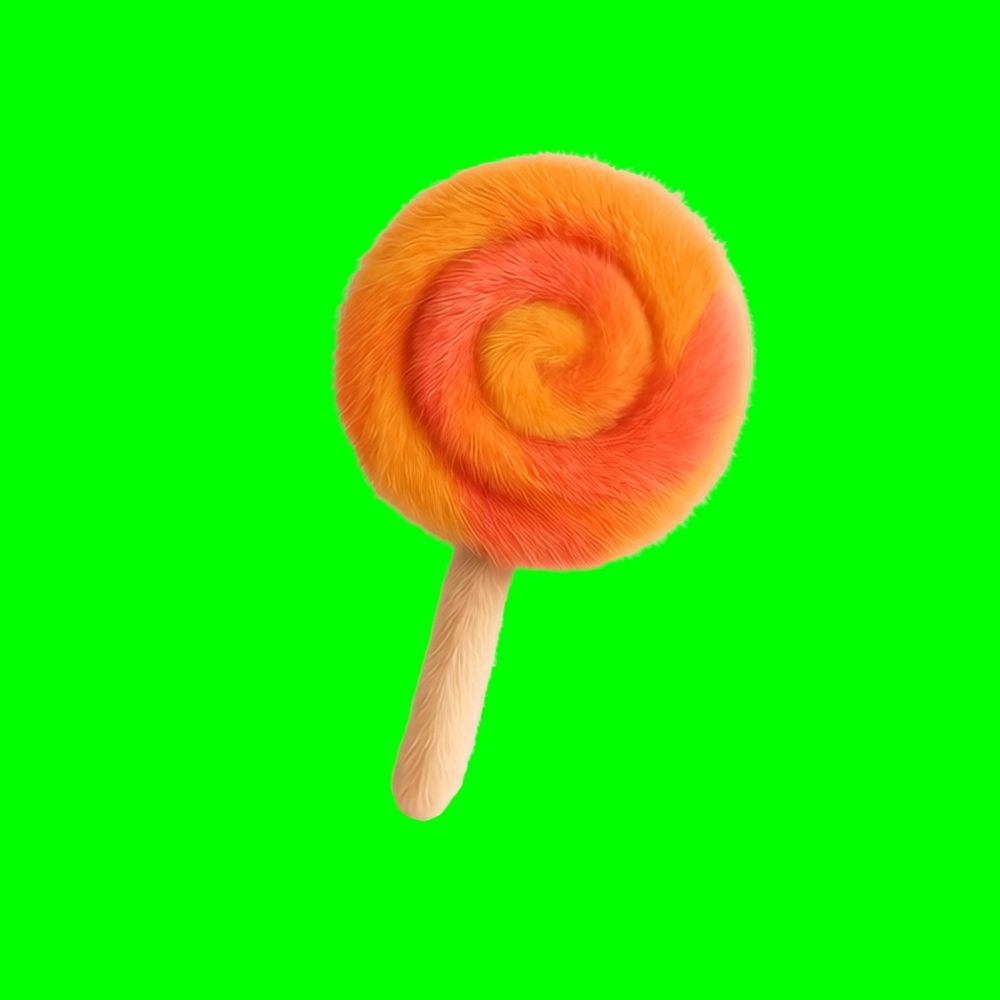 Furry swirl lollipop animation, transparent | Free Video - rawpixel