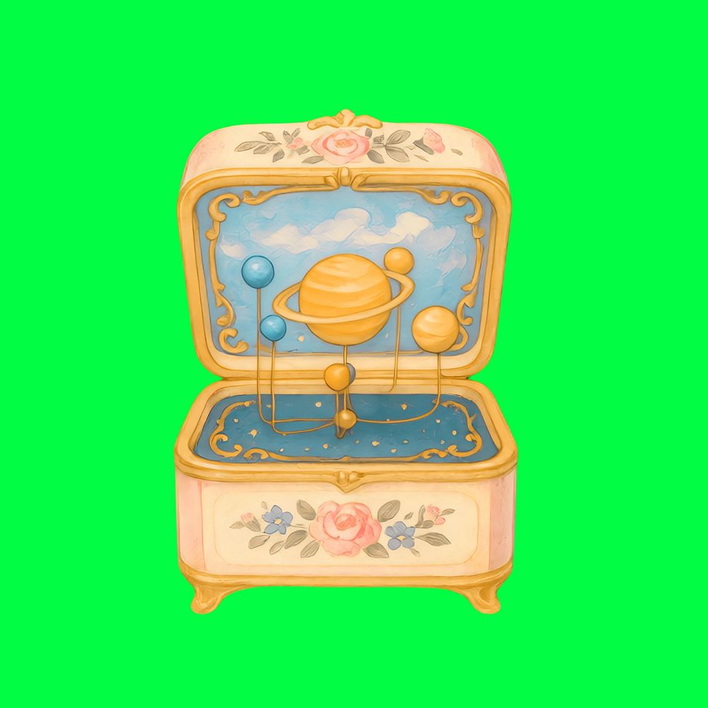 Vintage celestial music box animation | Free Video - rawpixel