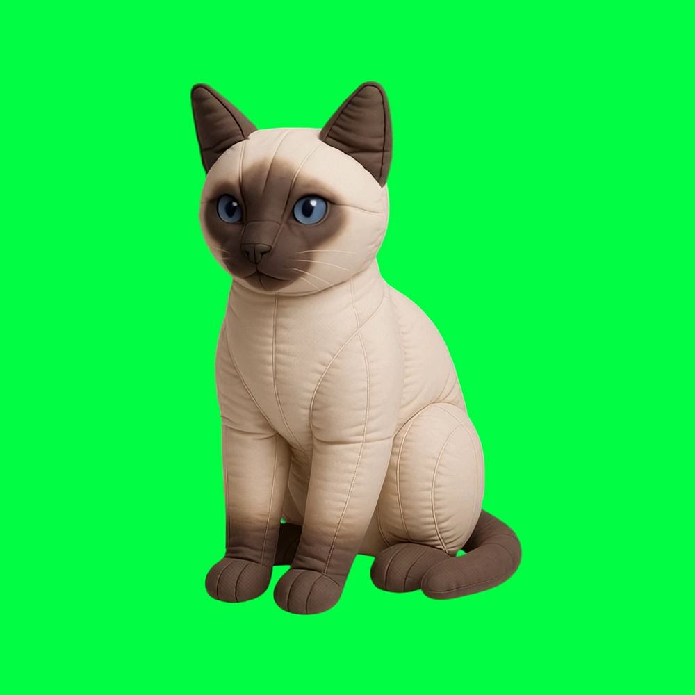Siamese cat plush toy animation | Free Video - rawpixel