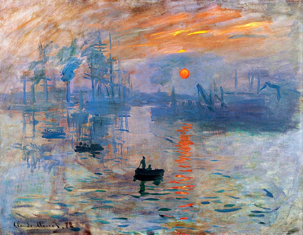 Detail Claude Monet's Impression, Sunrise | Premium Video - rawpixel