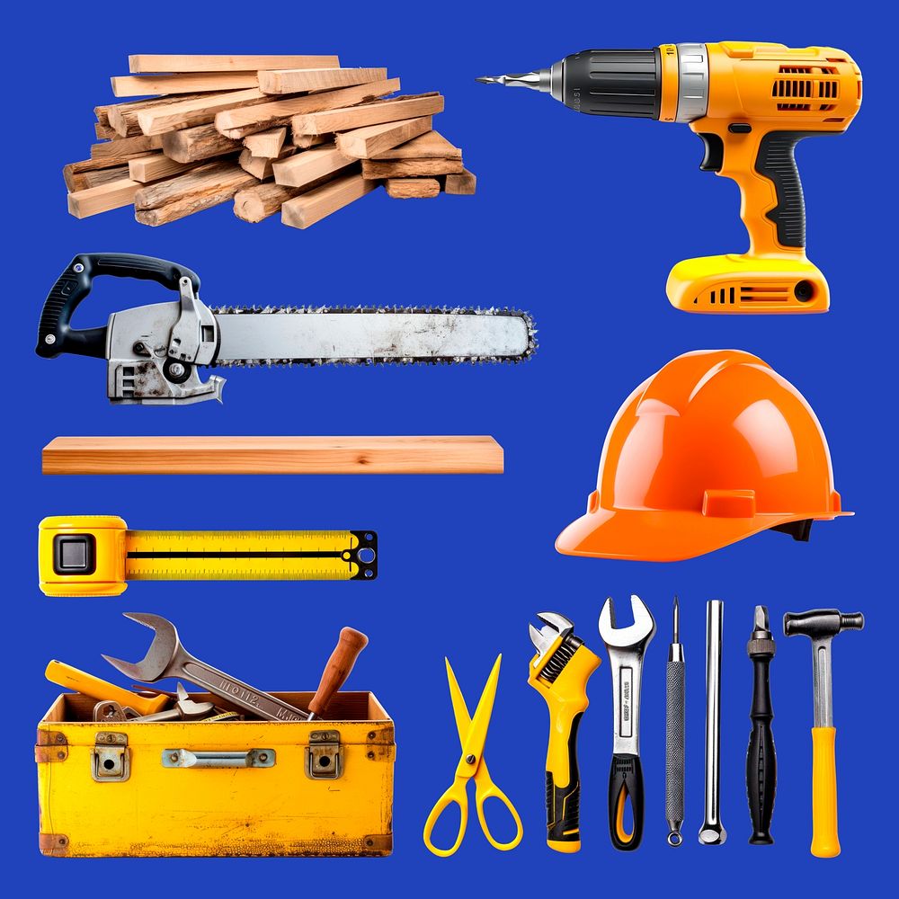 Comprehensive toolkit construction set psd | Free PSD - rawpixel