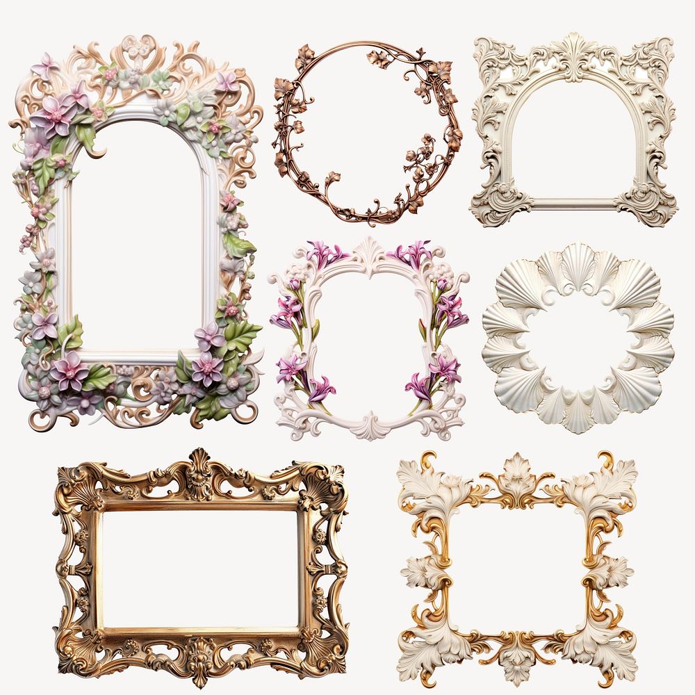 Elegant ornate vintage decorative frames | Premium PSD - rawpixel