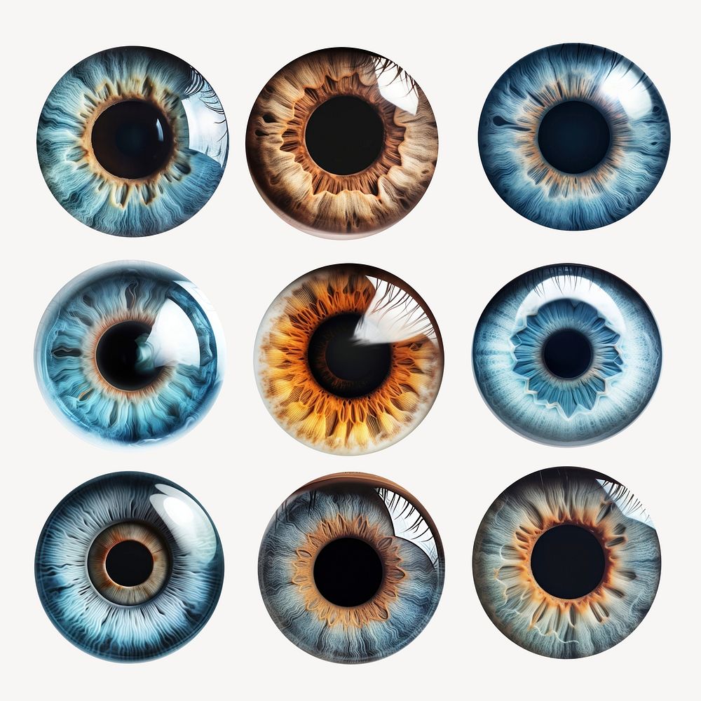 Colorful detailed human irises closeup | Premium PSD - rawpixel