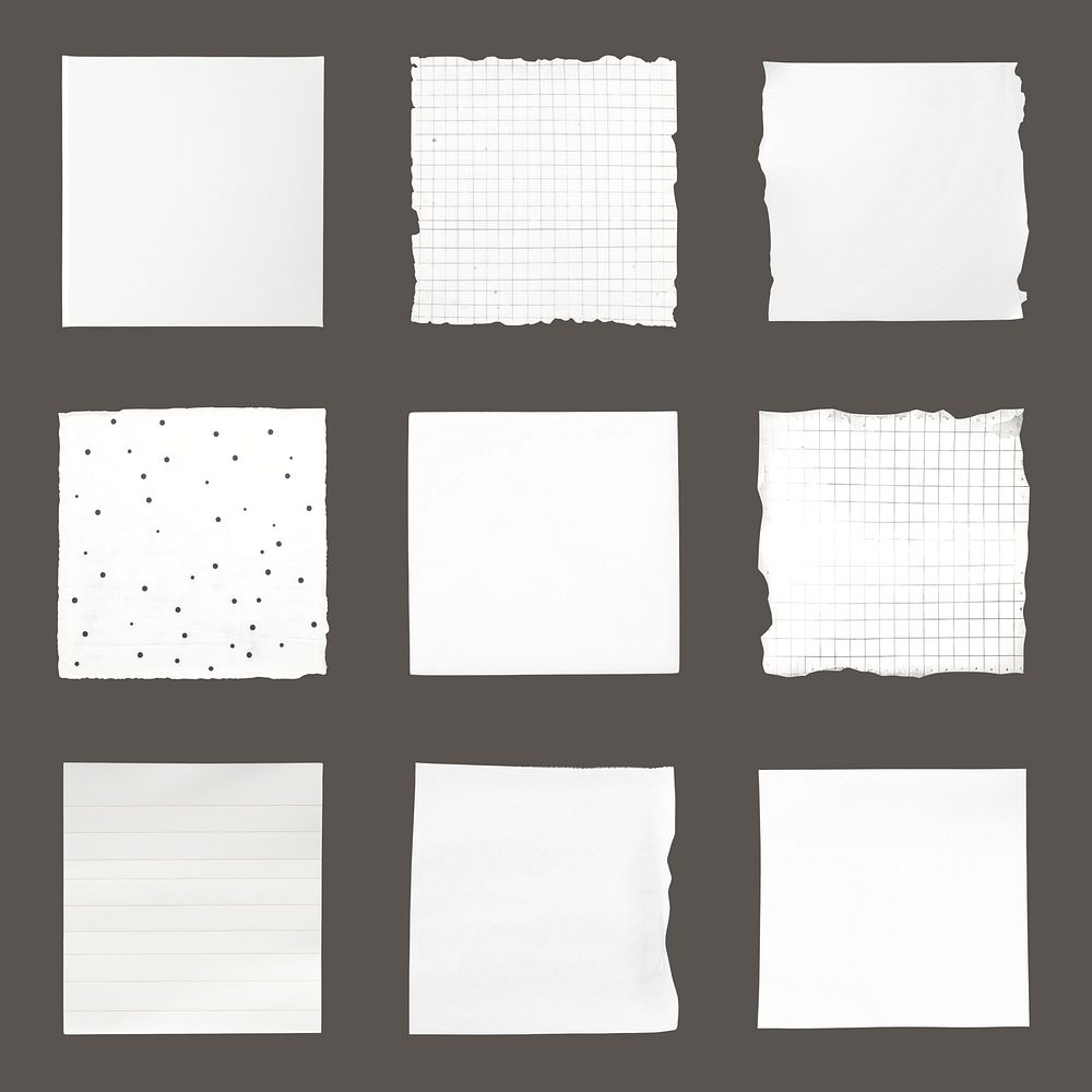Various torn paper textures set | Premium PSD - rawpixel