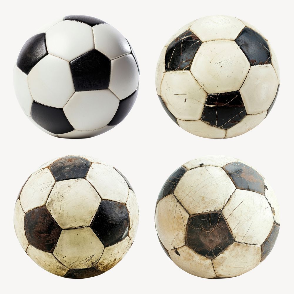 Vintage soccer balls evolution set | Premium PSD - rawpixel