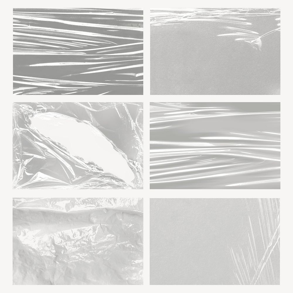 Abstract plastic wrap textures set | Free PSD - rawpixel