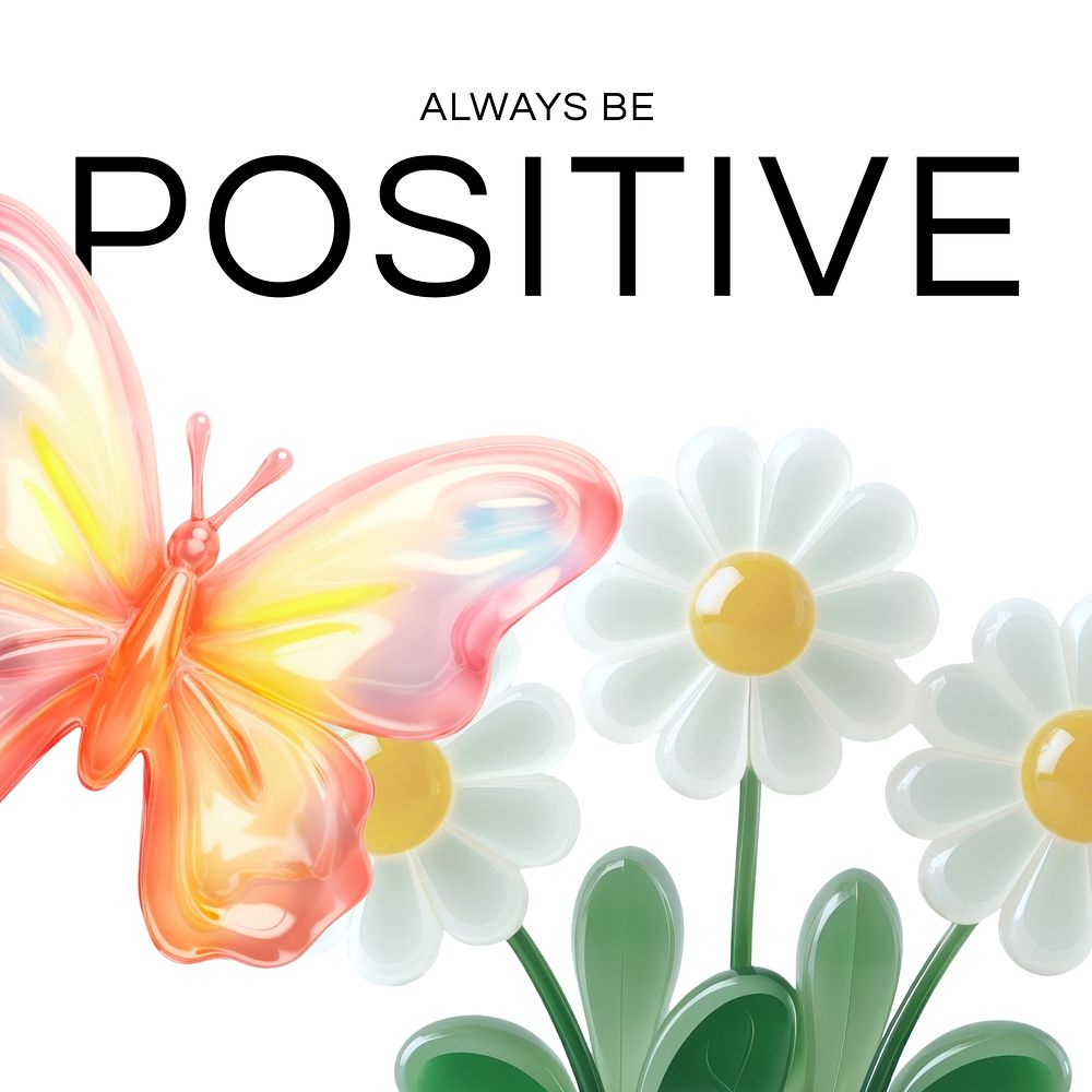 Always be positive quote Instagram | Premium Photo - rawpixel
