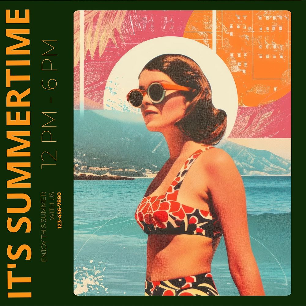 Summertime Instagram post template | Free Photo - rawpixel