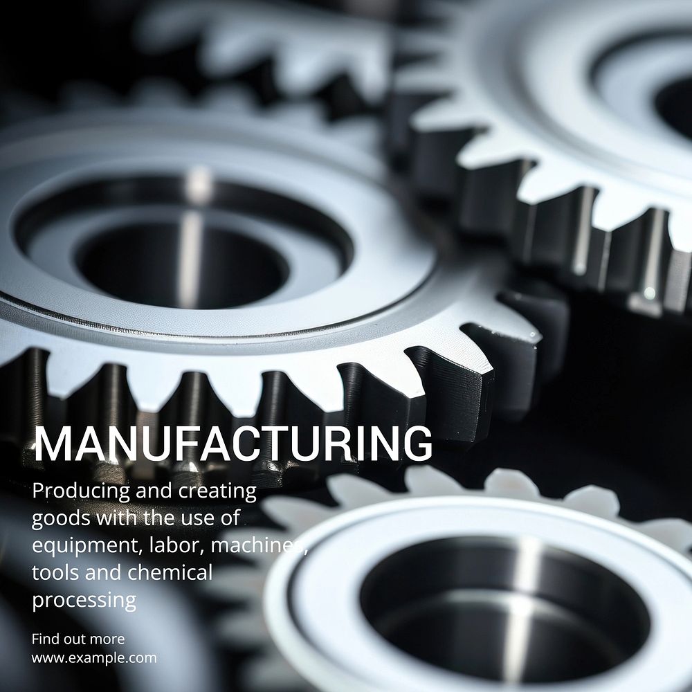 Manufacturing Facebook post template | Free Photo - rawpixel