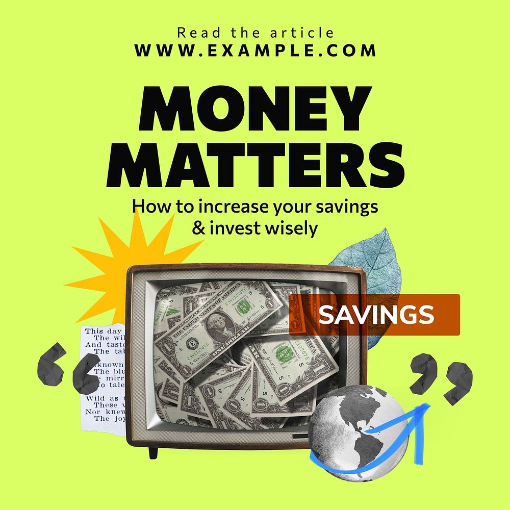 Money & investment Instagram post | Free Photo - rawpixel