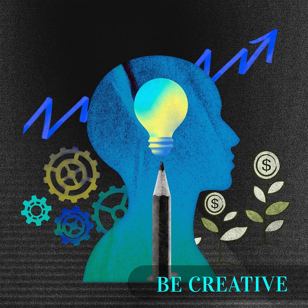 Be creative Instagram post template | Free Photo - rawpixel