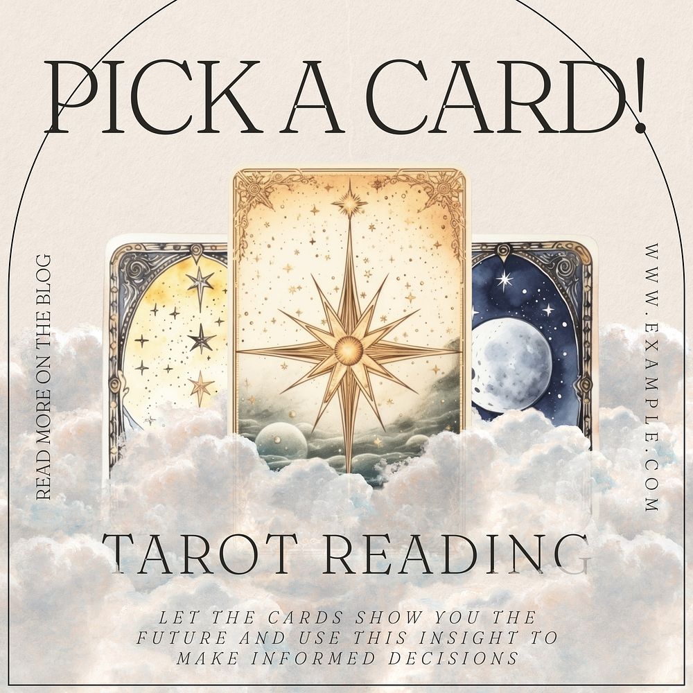 Pick card Instagram post template | Free Photo - rawpixel