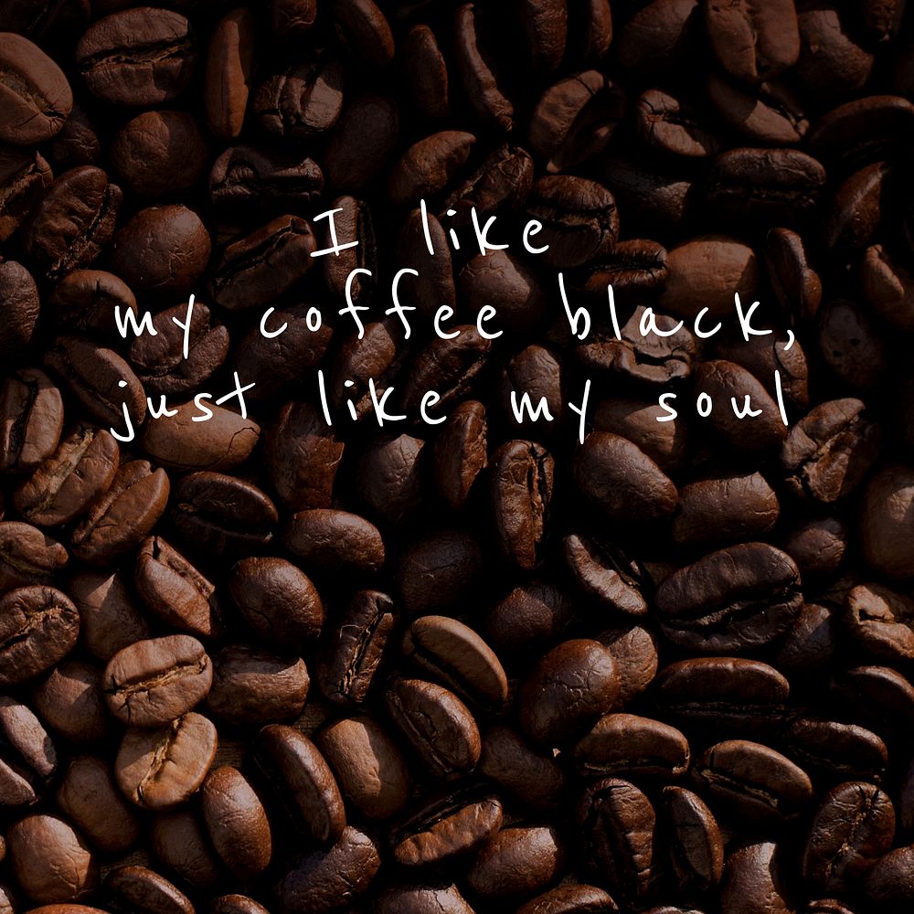 Coffee quote Instagram post template | Free Photo - rawpixel
