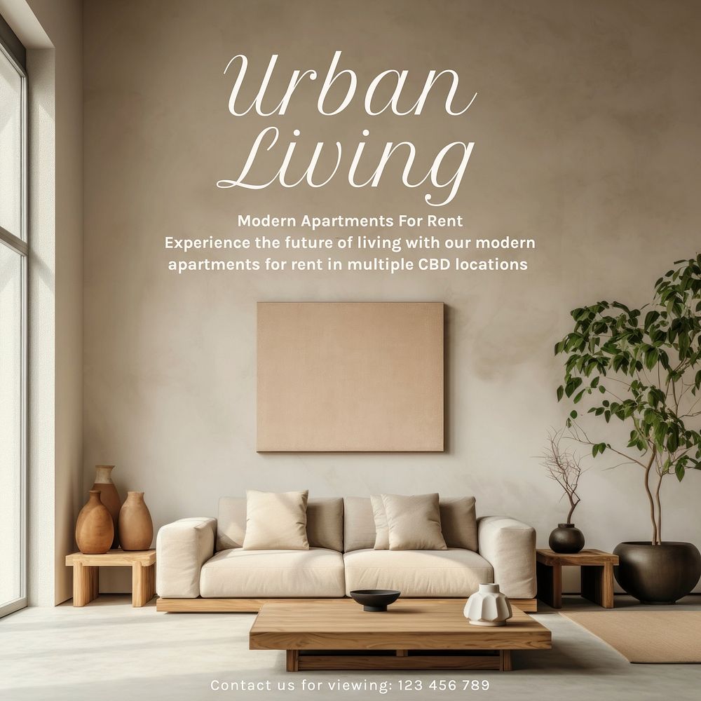Apartment rent Instagram post template | Free Photo - rawpixel