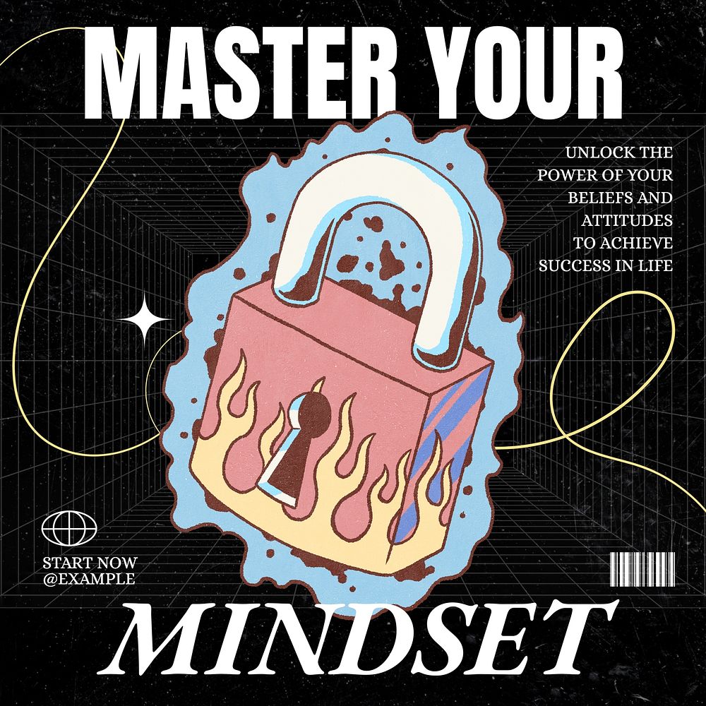 Master your mindset Instagram post | Free Photo - rawpixel