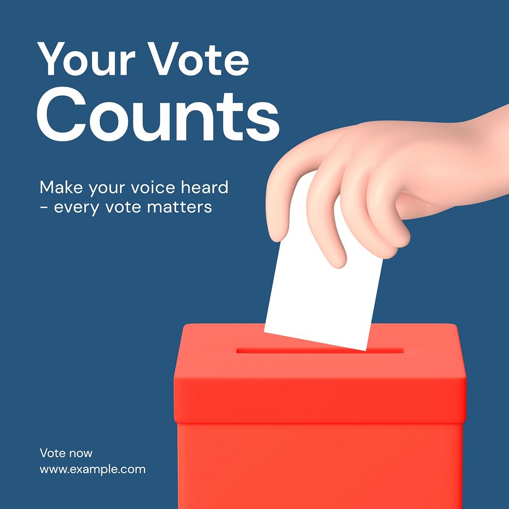 Voting Instagram post template | Free Photo - rawpixel