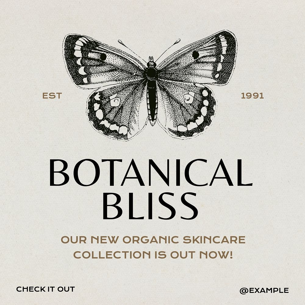 Organic skincare logo template | Free Photo - rawpixel