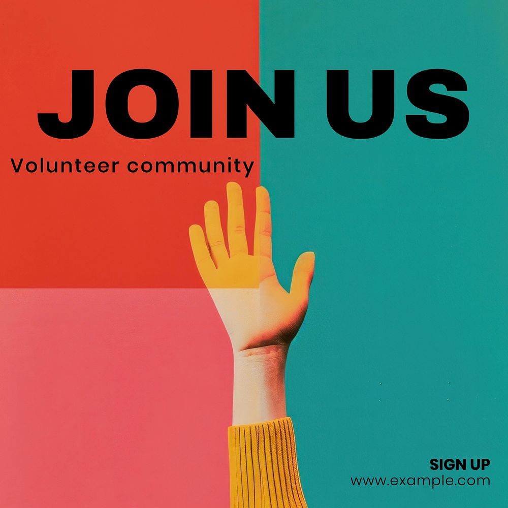 Join us Instagram post template | Free Photo - rawpixel