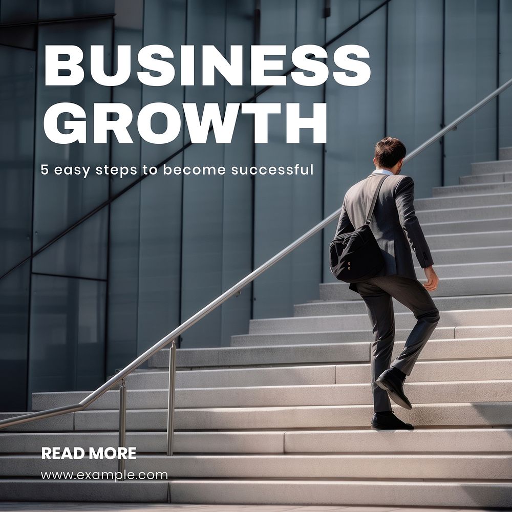 Business growth Instagram post template | Free Photo - rawpixel