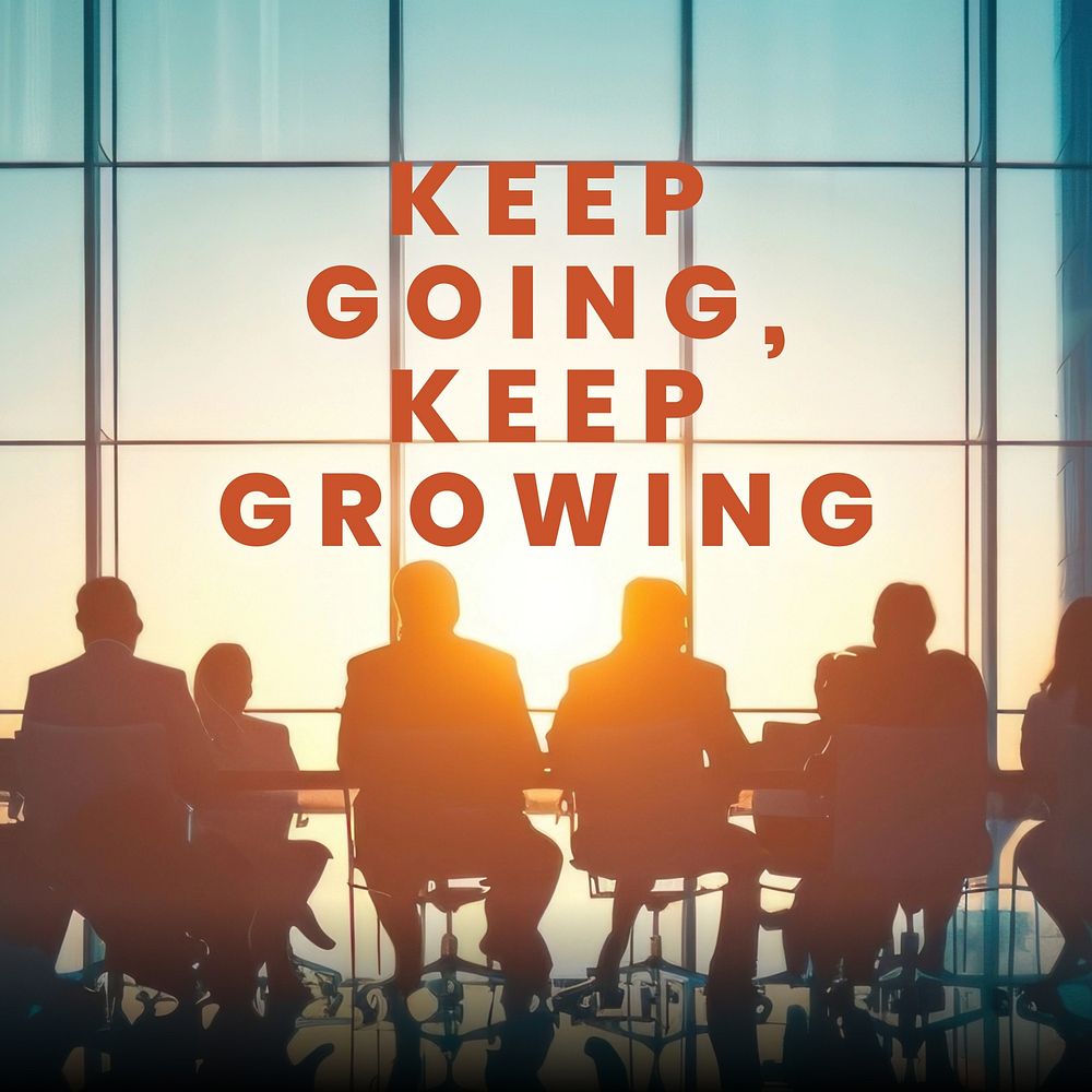 Keep growing Instagram post template | Free Photo - rawpixel