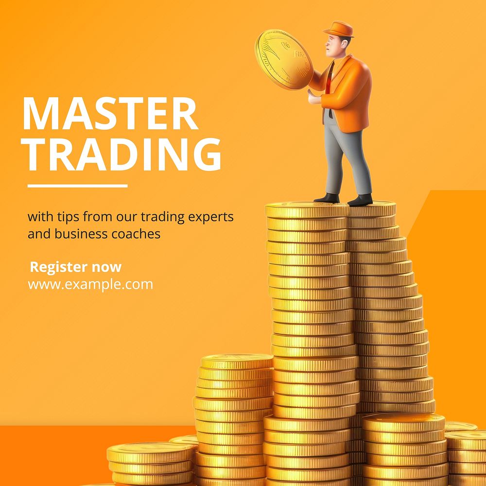 Master trading Instagram post template | Free Photo - rawpixel