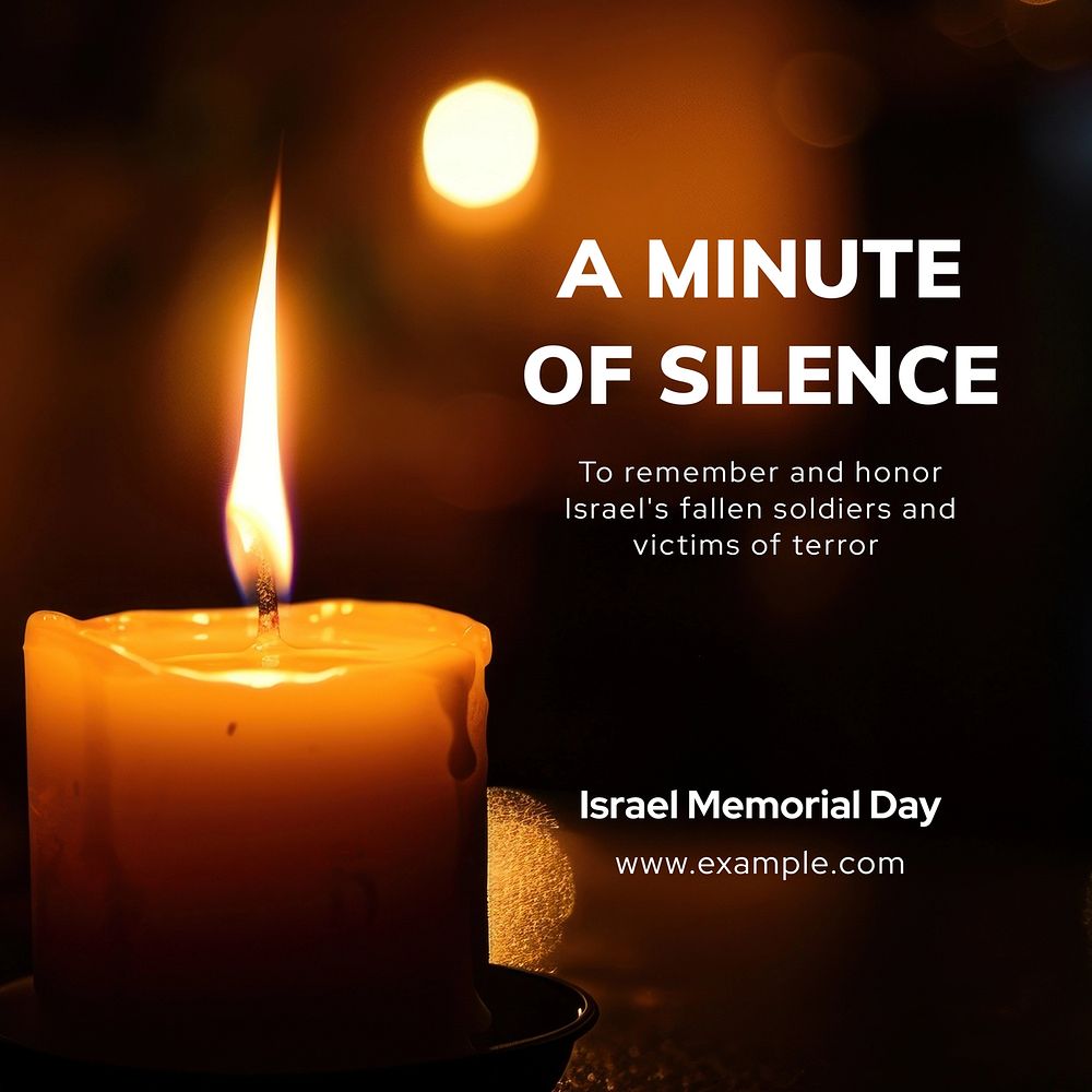 Minute silence Instagram post template | Free Photo - rawpixel