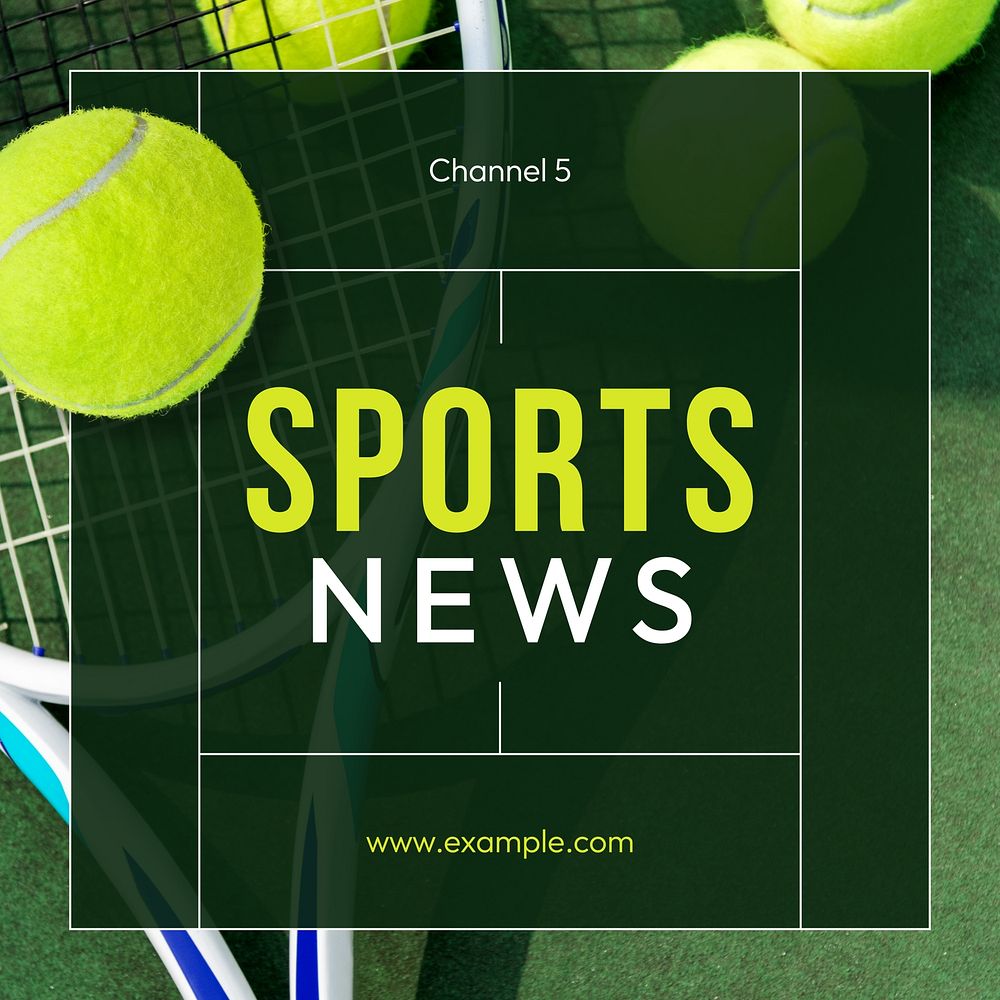 Sports news Instagram post template | Free Photo - rawpixel